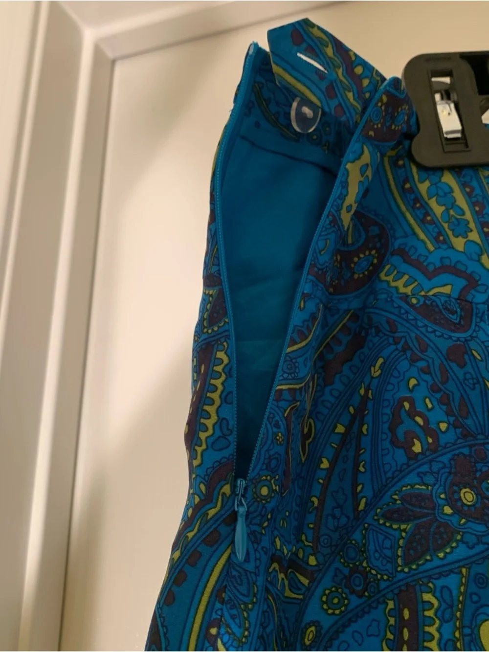 Studio G | Skirts | Studio G Paisley Circle Skirt With Blue Black Gold ...